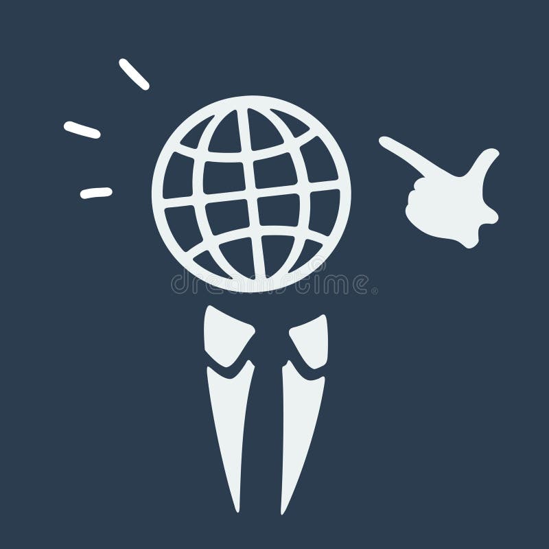 The problem in the world stock vector. Illustration of metaphor - 44681874