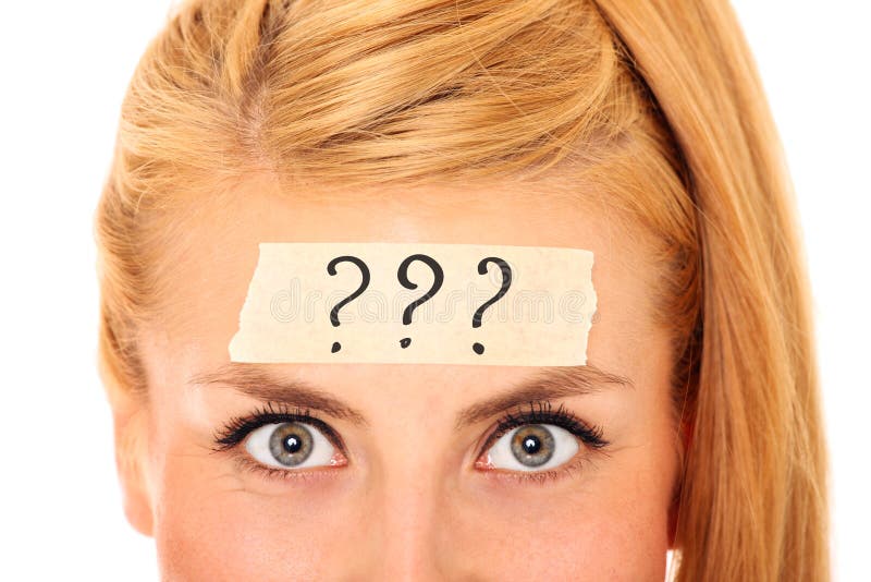 Problematic questions? stock photo. Image of problem - 28098474