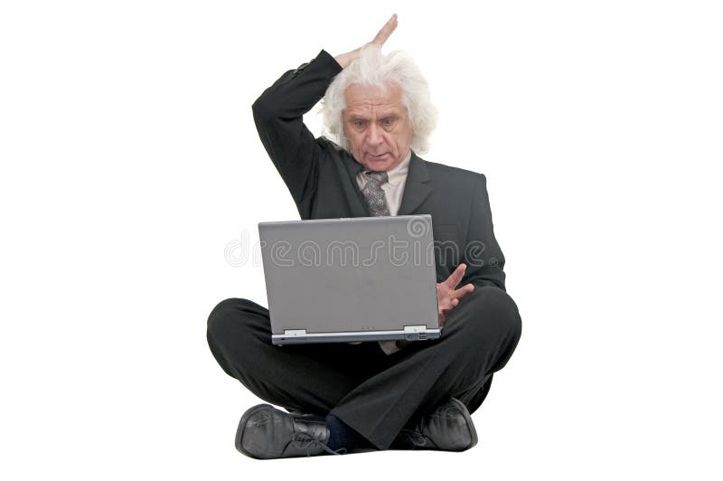 Problems stock photo. Image of elderly, expression, gray - 9457238