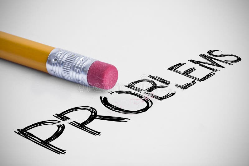 Problems Against Pencil Eraser Stock Photos - Free & Royalty-Free Stock ...