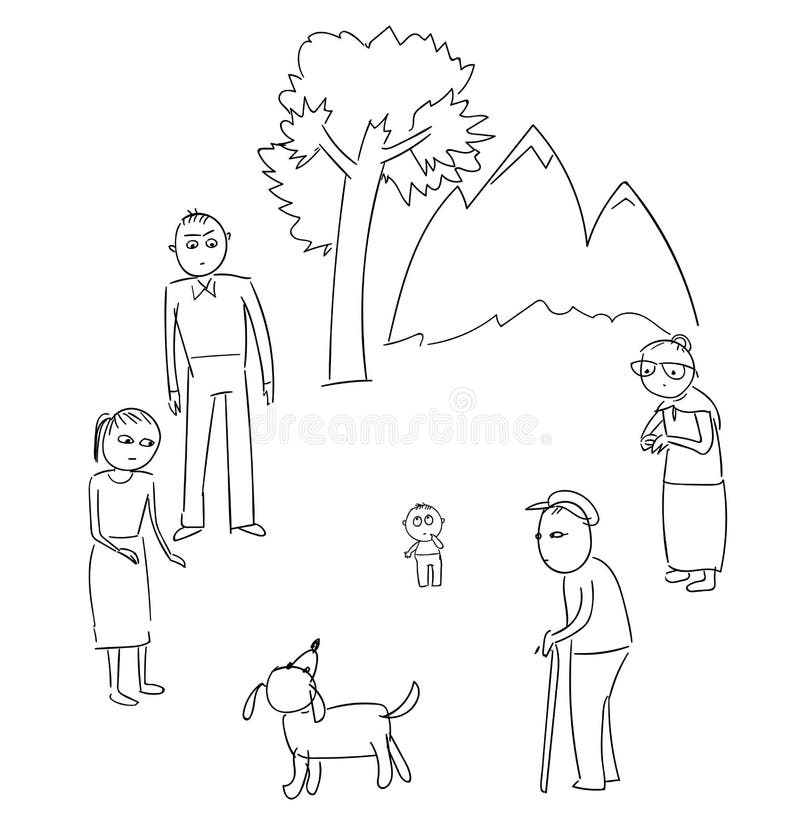 Stress Father Mother Grandfather Stock Illustrations – 13 Stress Father ...