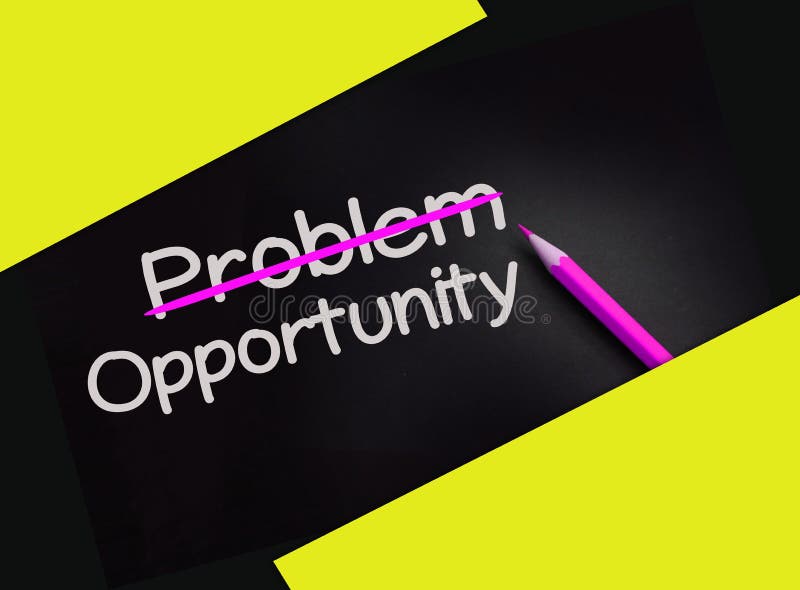 Problems Crossed Out and Opportunity on Blackboard. Everything is ...