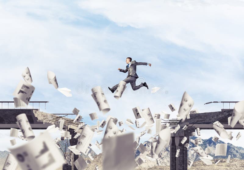 Problems and Difficulties Overcoming Concept. Stock Photo - Image of ...