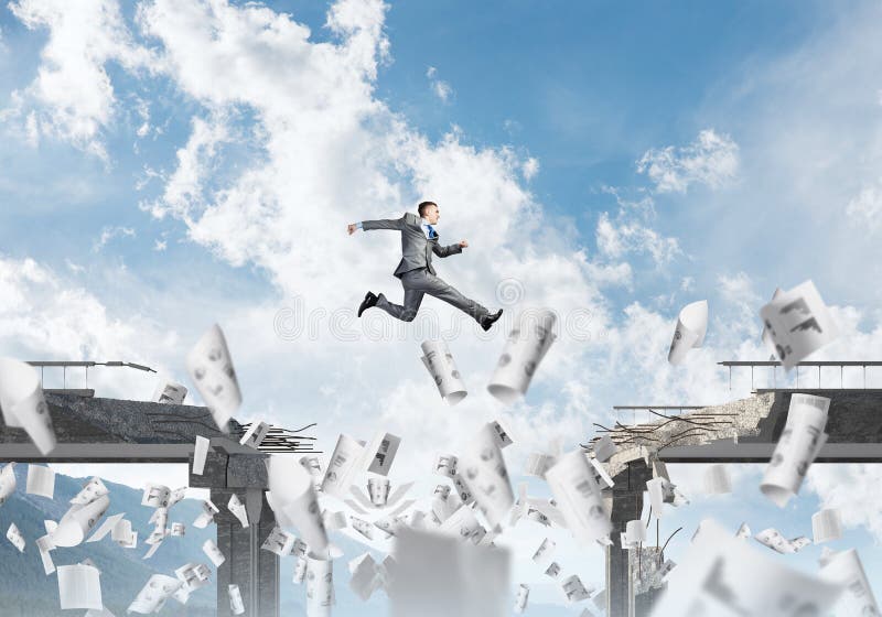 Problems and Difficulties Overcoming Concept. Stock Image - Image of ...