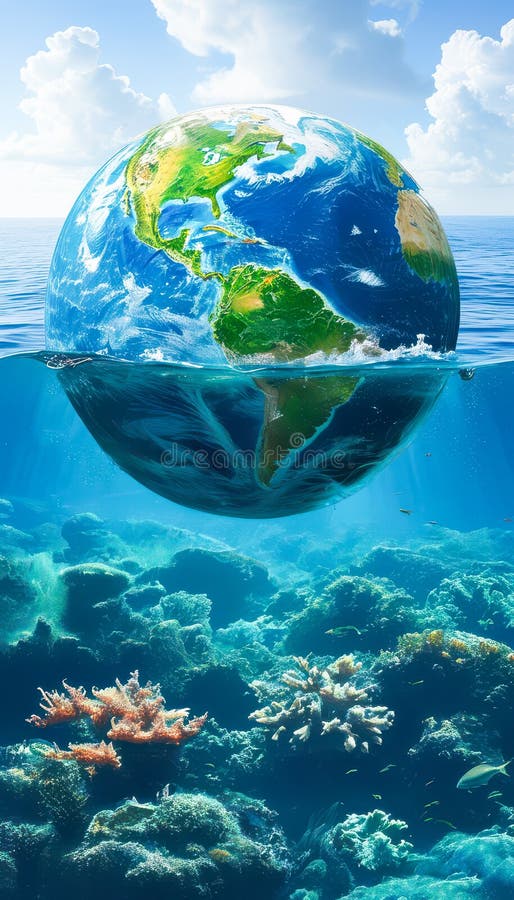 Problems of Ecology of the World Ocean Stock Image - Image of nature ...