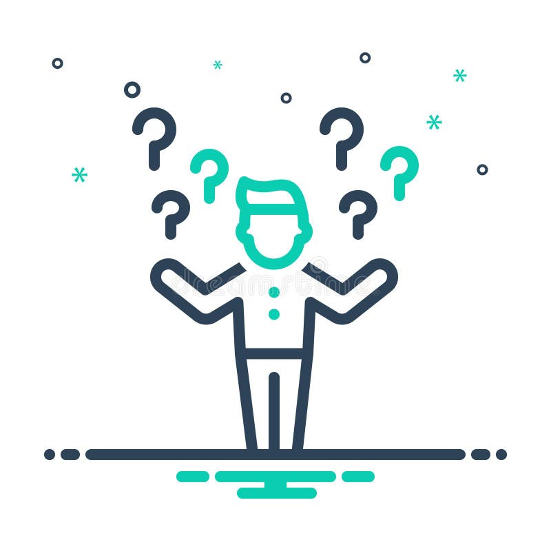 Mix Icon for Problems, Complication and Human Stock Vector ...