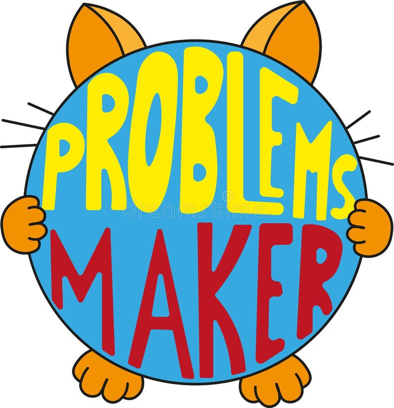 Problems Maker Vector Illustration Stock Vector - Illustration of ...