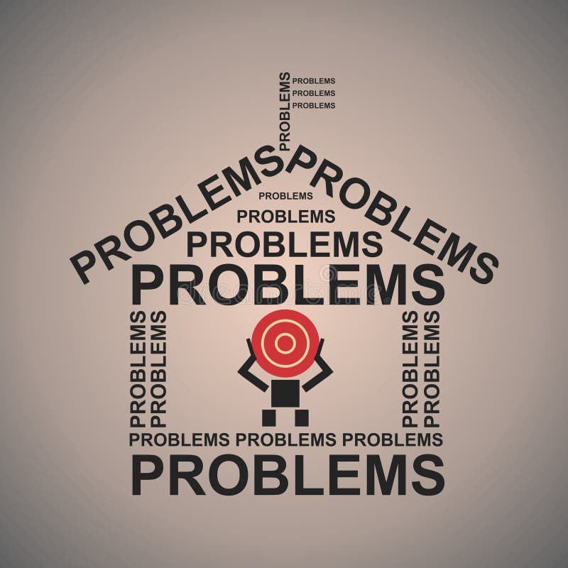 Problems stock vector. Illustration of difficult, graphics - 46447545
