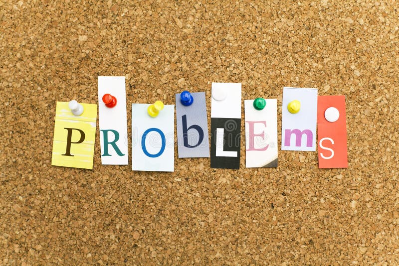 Problems stock photo. Image of bulletin, paper, ideas - 42758482