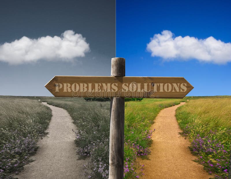 Problems and solutions stock photo. Image of landscape - 31700266