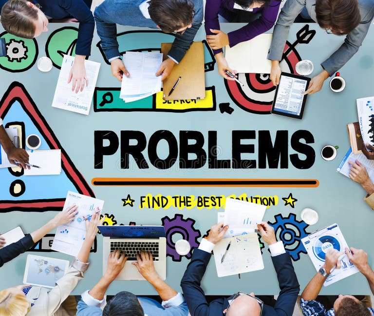 Problems Trouble Difficulty Failure Challenge Concept Stock Photo ...