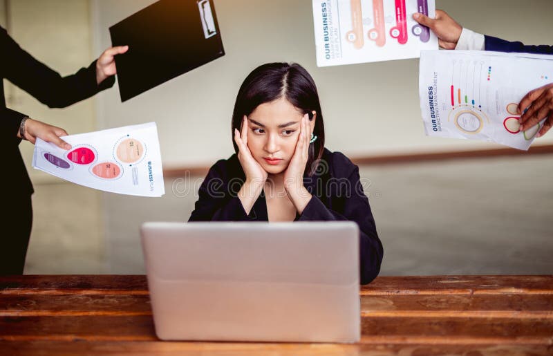 Problems from Work, a Lot of Work, Heavy Work, Emotional Stress Take ...