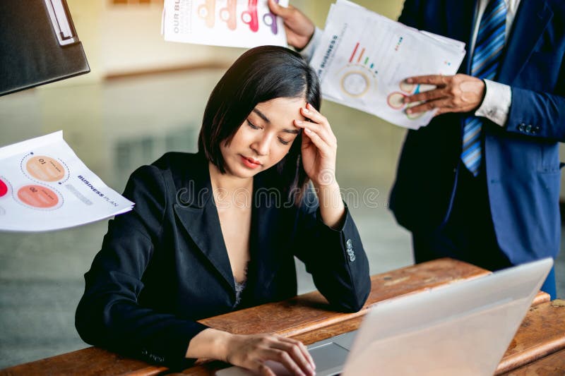 Problems from Work, a Lot of Work, Heavy Work, Emotional Stress Take ...