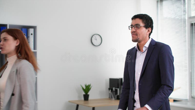 Problems at Work, Young Woman Arguing with African American Colleague ...