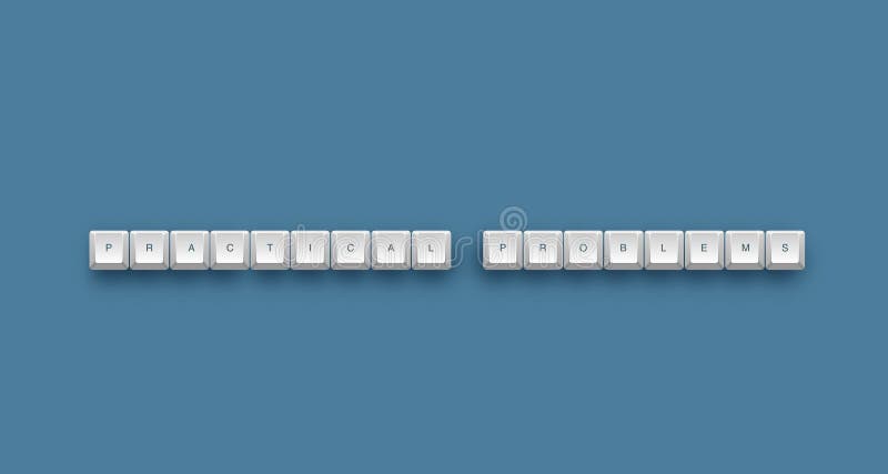 Problems in Yourself Text on a Keyboard Button with Shadow, 3d ...