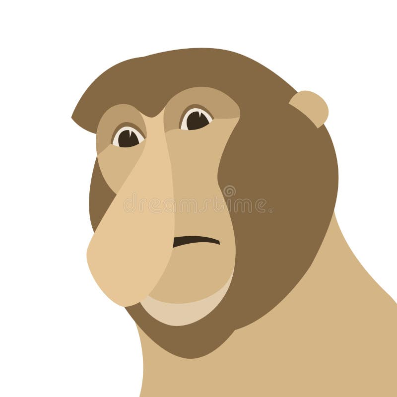 Proboscis Monkey Concept Icon Set and Modern Brand Identity Logo ...