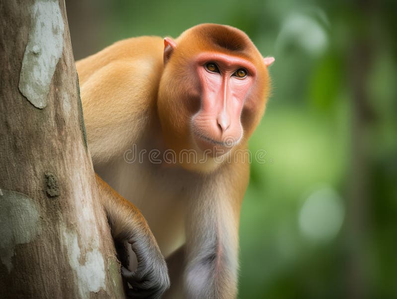 Proboscis Monkey Concept Icon Set and Modern Brand Identity Logo ...