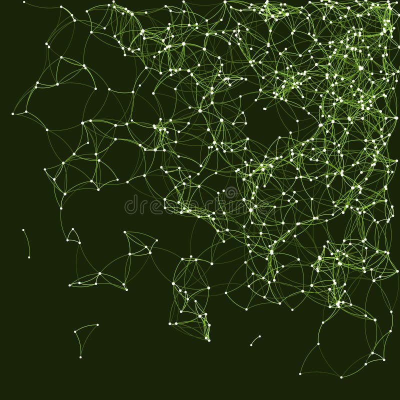 Procedural Art Network Mesh Background Illustration Stock Vector ...