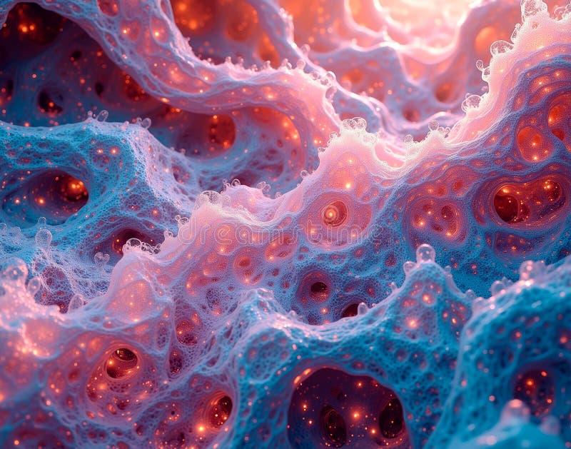 Procedural Quantum Foam Marble with Bubbling Spacetime Fabric Texture ...