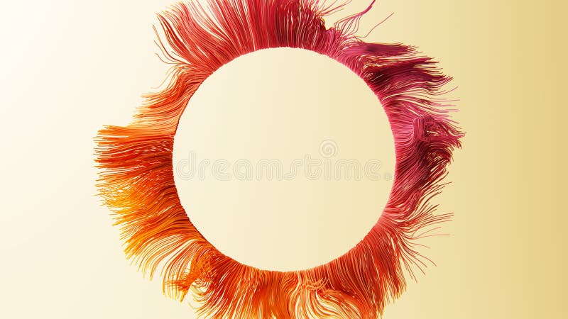 Procedurally Generated Threads Forming an Abstract Frame with a Space ...