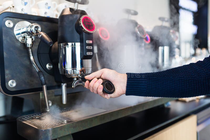 Coffee Shop Work and Interiors Stock Photo - Image of human, flavour ...