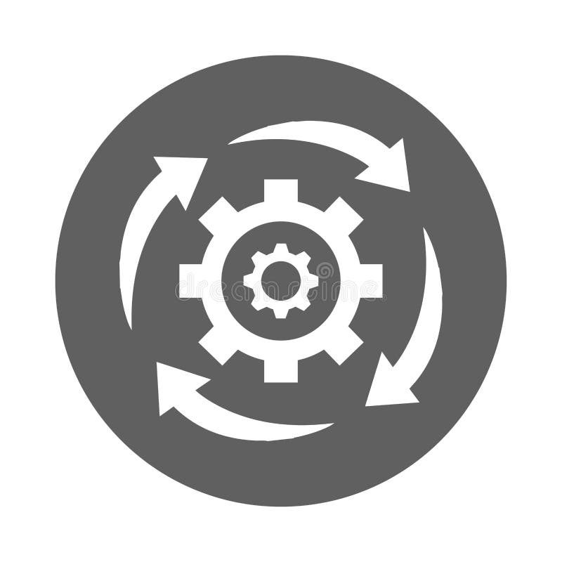 Procedure, Process, Processing Icon. Gray Vector Sketch Stock Vector ...