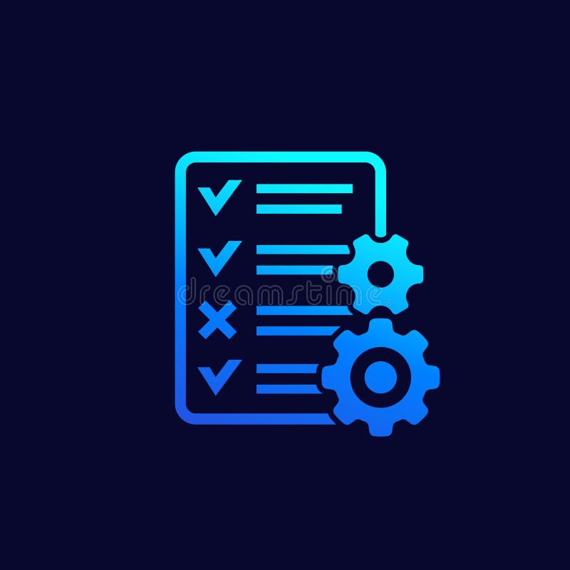 Procedures and Operations Vector Icon Stock Vector - Illustration of ...