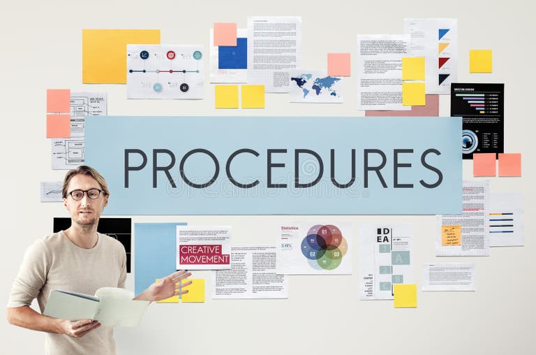 Procedures Process Steps System Concept Stock Photo - Image of speaker ...