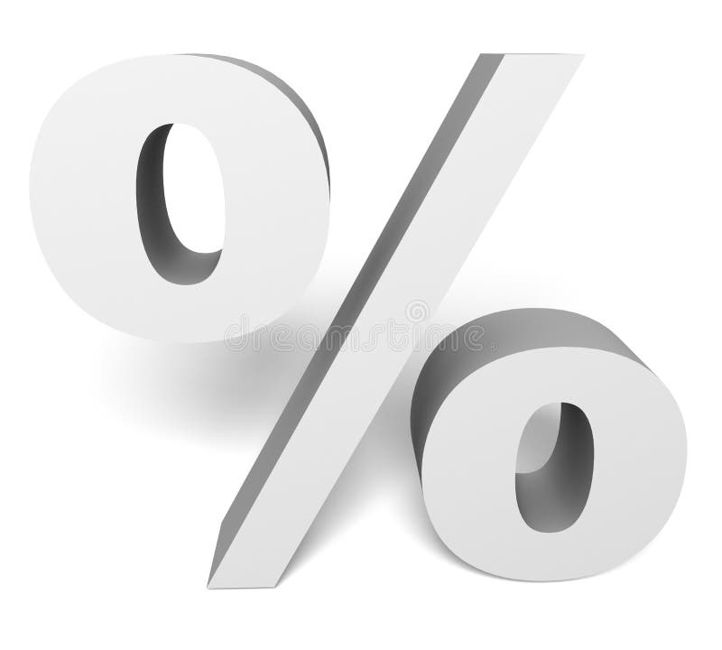 Procent big sign stock illustration. Illustration of price - 11392803