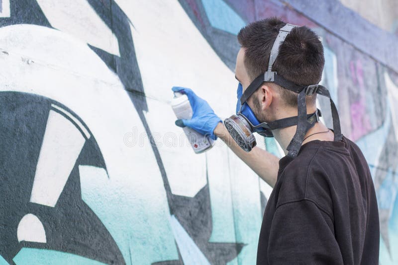 Proceso De La Pintura De La Pintada Detalles Imagen de archivo - Imagen ...