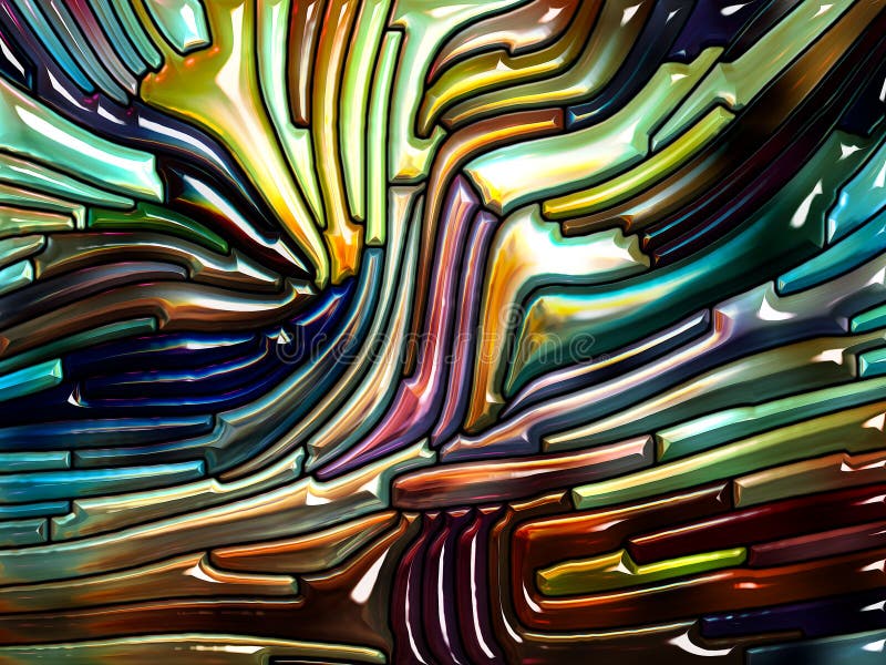 Proceso Iridiscente Del Vidrio Stock de ilustración - Ilustración de ...