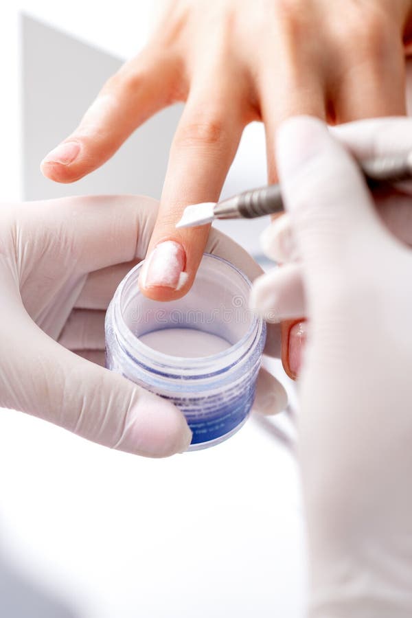 Process of Applying Acrylic Powder on the Nails Stock Image - Image of ... Process of Applying Acrylic Powder on the Nails Stock Image - Image of ...
