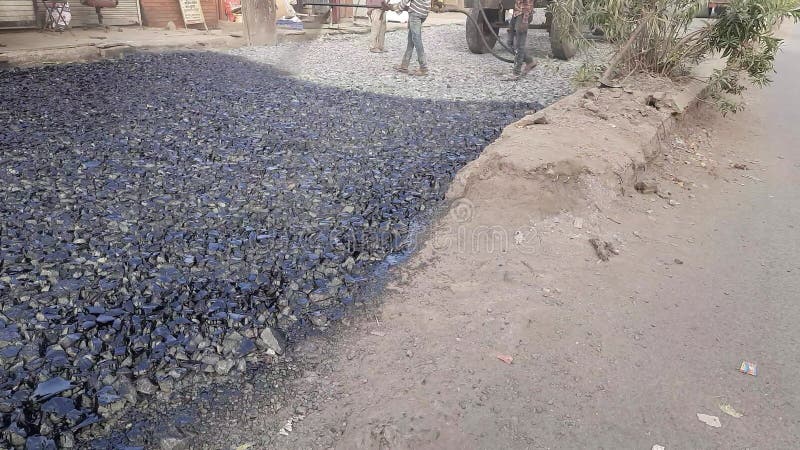 Process of Asphalting, Blacktopping, and Paving, Asphalt Paver Machine ...