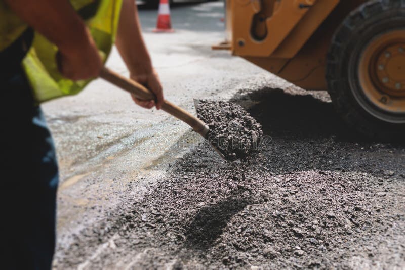 Process of Asphalting, Blacktopping and Paving, Asphalt Paver Machine ...