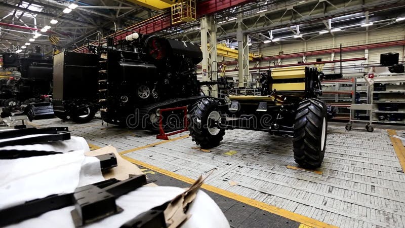 The Process of Assembling Agricultural Tractors and Harvesters on the ...