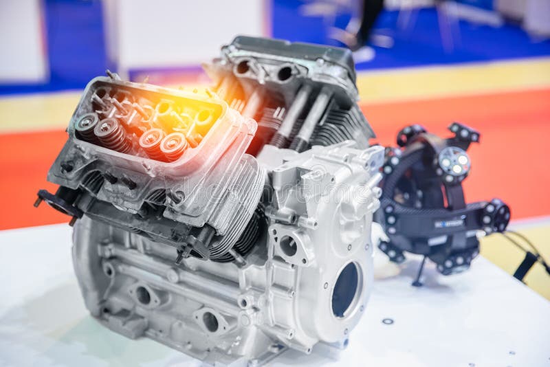 Process of Assembling Engine in Automatic Plant for Production of ...