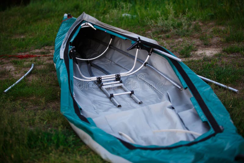 The Process of Assembling and Repairing Kayaks: Metal Skeleton, PVC ...