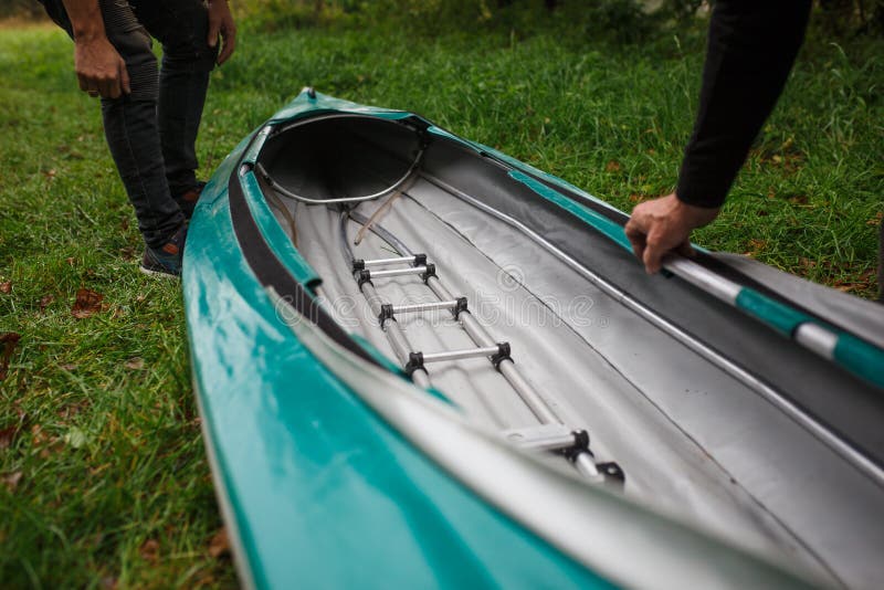 The Process of Assembling and Repairing Kayaks: Metal Skeleton, PVC ...