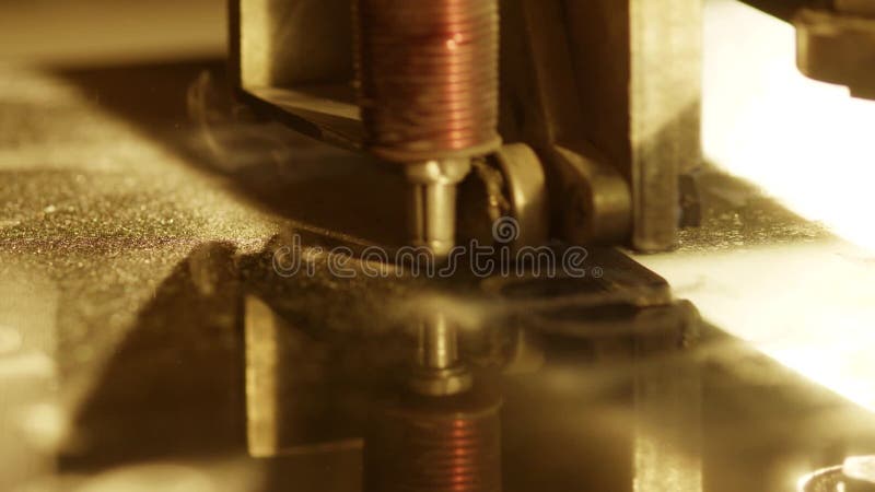 Process of Automated Carving Machine Working on Granite Block. Stock ...