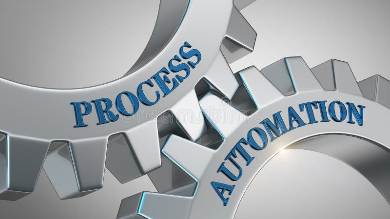 Process Automation Business Automated Concept Production Stock Vector ...