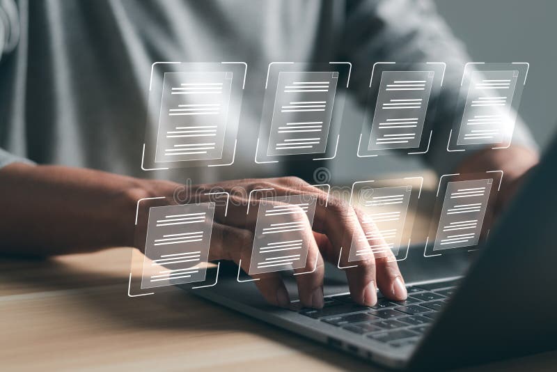 Process Automation To Efficiently Manage Files Stock Image - Image of ...