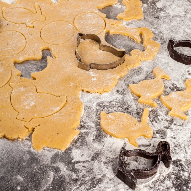 The Process of Baking Cookies at Home Stock Image - Image of cookie ...