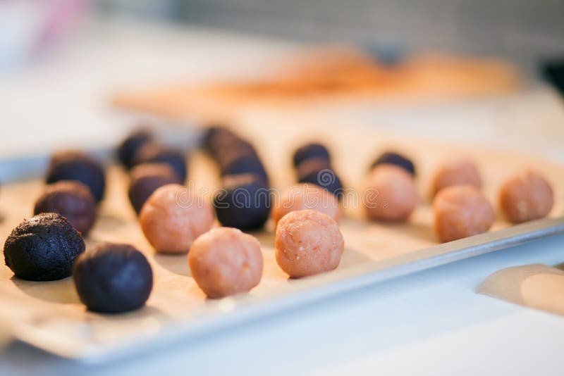 Process of Baking Homemade Cake Pops Stock Photo - Image of process ...