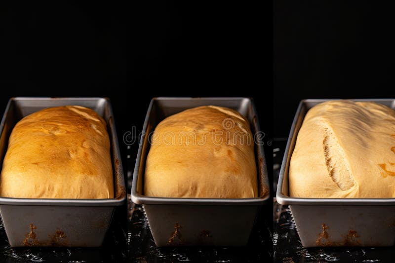The Process of Baking a Loaf of Bread, with the Golden Crust and Chewy ...