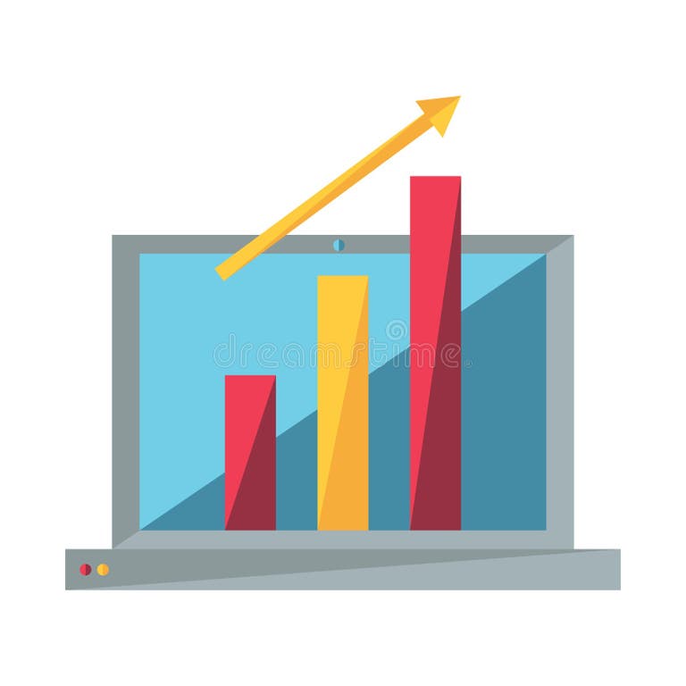 Process Bar Graph. Vector Illustration Decorative Design Stock Vector ...