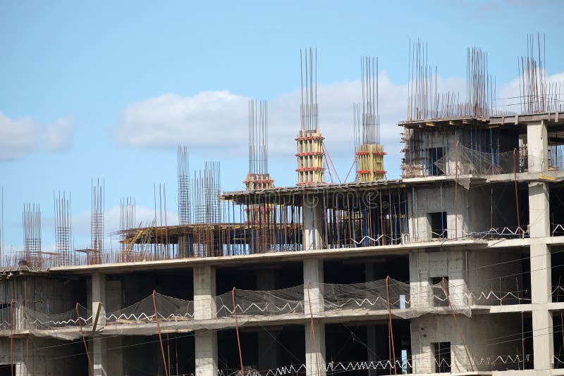 Modern Monolithic Construction Stock Photo - Image of engineering ...