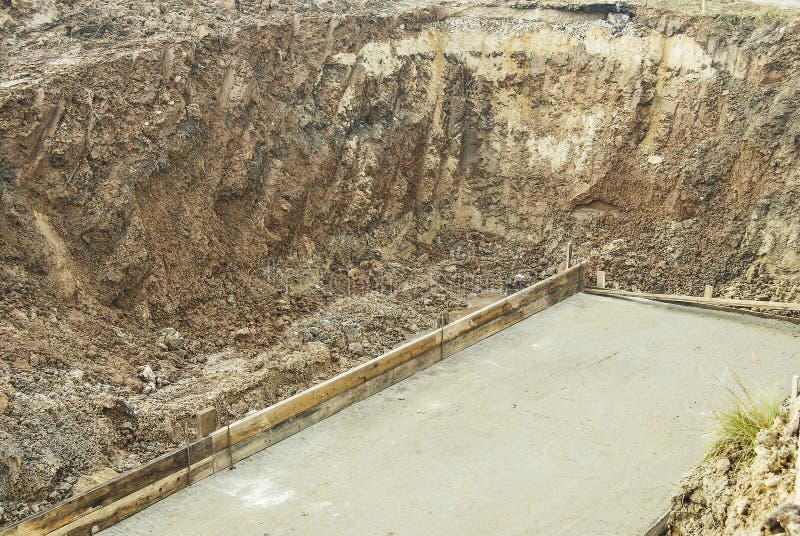 The Process of Building a New Road Stock Image - Image of cement, sand ...