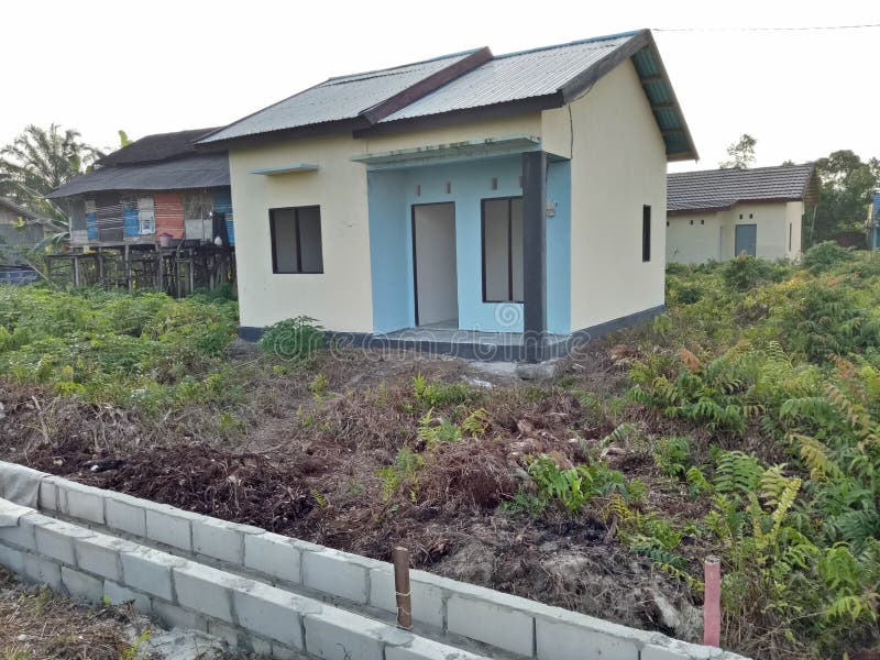 The Process of Building a Private House. Stock Image - Image of ...