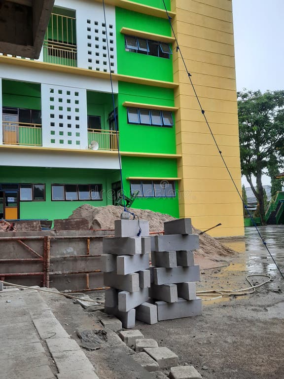 Process of Construction Build School Stock Photo - Image of build ...