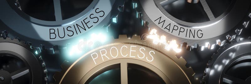 Process, Business, Mapping - Gears Concept Stock Illustration ...